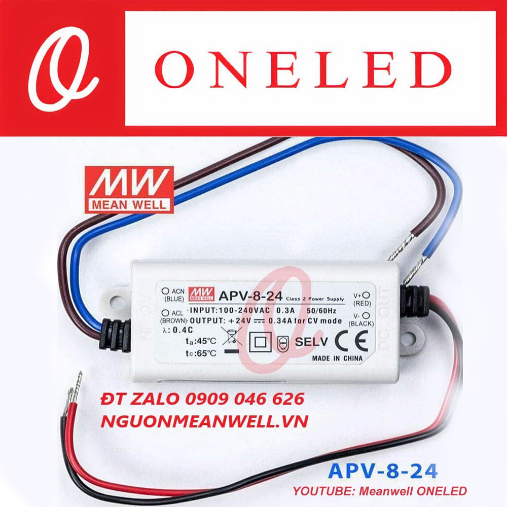 Giá Bộ Nguồn Meanwell APV-8-24 - Nguồn Meanwell 0909046626