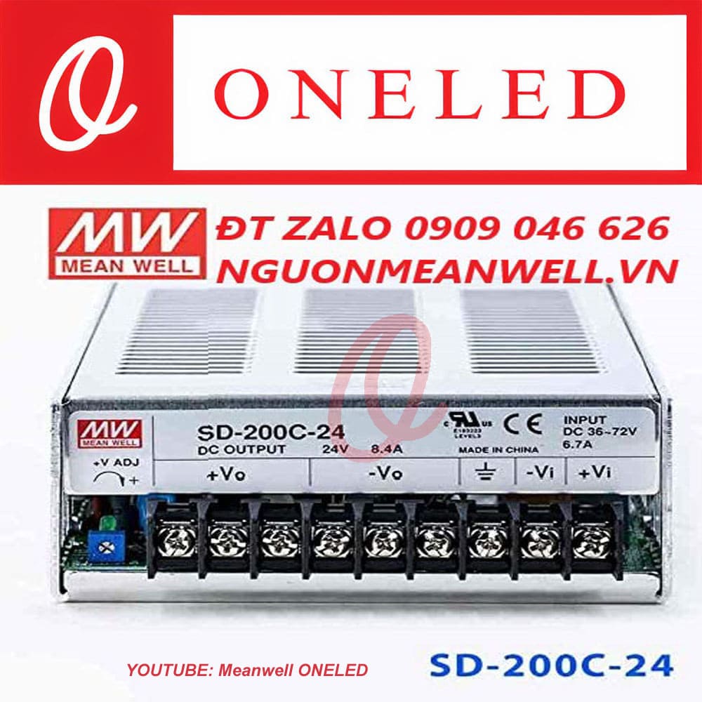 Giá Bộ Nguồn Meanwell SD-200C-24 - Nguồn Meanwell 0909046626
