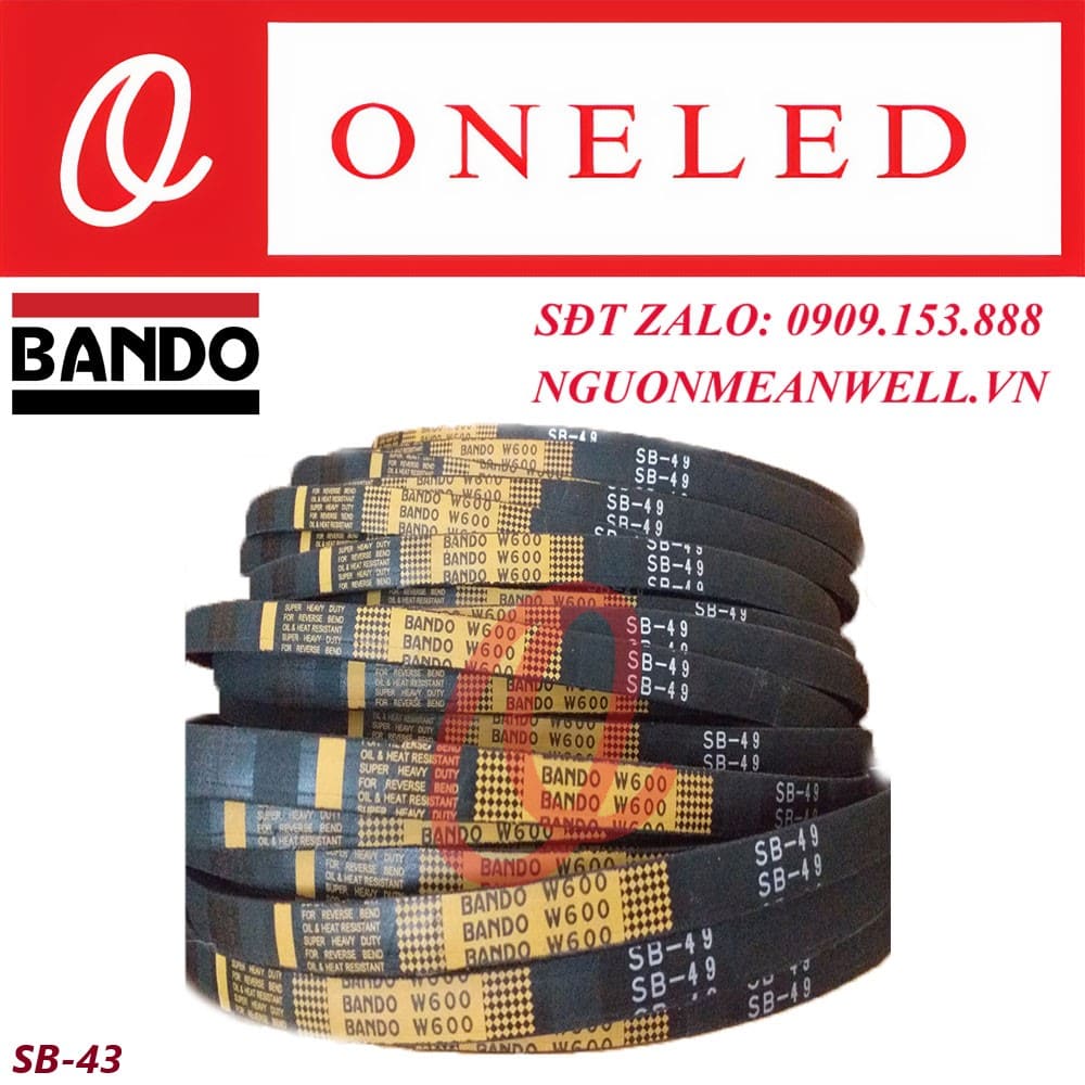 Dây Curoa SB 43 BANDO - 0909153888 Optibelt Mitsuboshi gates